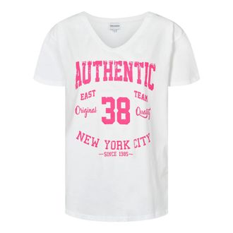 Americandreams Americandreams, Femme, Tops, Blanc, Taille: 42 FR T-shirt Authentique en Coton 38 East