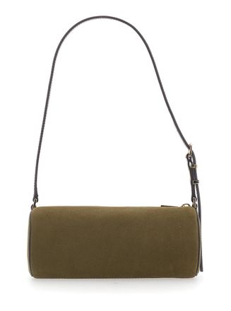 Michael Michael Kors Womens Shoulder Bag Izzy Green Leather Cow