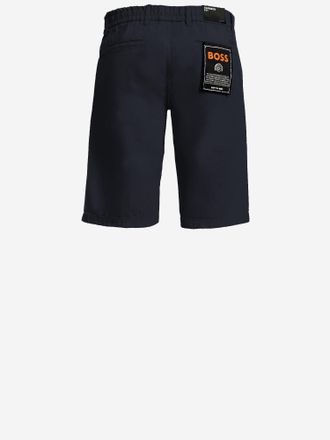 HUGO BOSS Mens Stretch Cotton Pants Navy Short