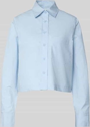 Closed Cropped Hemdbluse mit Umlegekragen