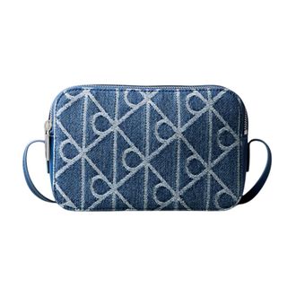 Calvin Klein Femme, Sacs, Bleu, Taille: ONE Size Emblem AOP Camera