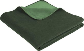 BIEDERLACK Duo-Baumwoll-Überwurf, Mischgewebe, Jäger/Algen, einzeln