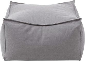 Blomus Outdoor Hocker -Stay- | Sitzsack Wasserabweisend | Farbe Stone | 60L x 60B x 40H cm | Sitzpouf Schnelltrocknend | wetterfestes Textil
