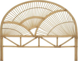 Vente-Unique Bett-Kopfteil 160 cm - Rattan - Holzfarben - EFELA