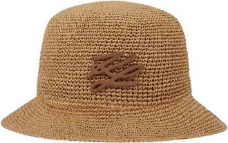 Karl Lagerfeld Caps & M&uuml;tzen - K/AUTOGRAPH CROCHET SUN Hut - Gr. M/L - in Beige - f&uuml;r Damen