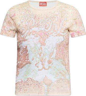 Diesel Femme, Tops, Multicolore, Taille: 36 FR T-Bril T-shirt