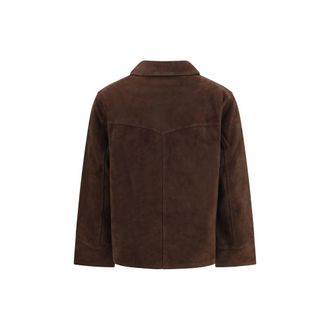 Tory Burch Womens Brown Goatskin Jacket Clothing