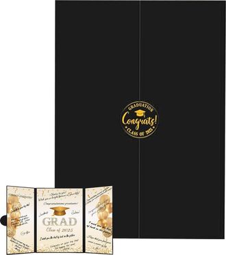 Generic Gastschild zum Abschluss im Buch, Unterschriftenbuch - Klasse 2025 Absolventen G&auml;stebuch | Abschlussparty-Paddel f&uuml;r Klassenkameraden von Highschool-S