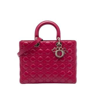 Dior Pre-owned Lady Dior Handtasche - - Pre-owned - Damen - Rosa - ONE SIZE