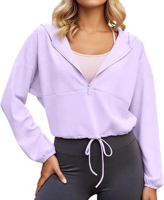 Generic Vestes d&eacute;t&eacute; 2026 pour femmes, grande taille, veste &agrave; capuche pour une protection solaire athl&eacute;tique l&eacute;g&egrave;re, coupe ample, v&ecirc;tements de sport d&eacute;contract