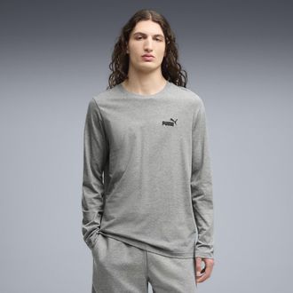 Puma Essentials No. 1 Logo Langarmshirt Herren, Kleidung, Grau, 3XL
