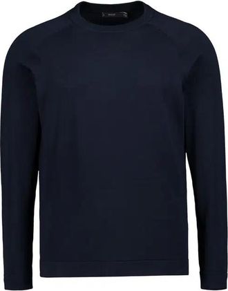 Boggi Milano Herren Pullover blau unifarben