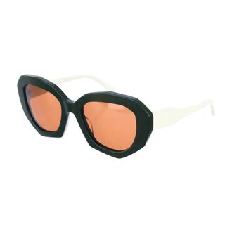 Marni Ovale Sonnenbrille - - Accessories - Damen - Wei&szlig; - ONE SIZE
