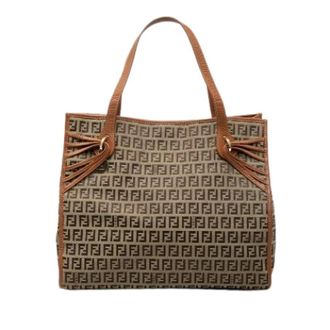 Fendi Sac cabas vintage Pre-owned en toile - Femme - Pre-owned - Brun - Taille: ONE Size