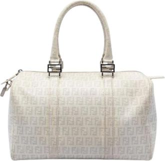 Fendi Sac Boston Pre-owned - Femme - Pre-owned - Blanc - Taille: ONE Size