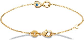 Brillaxis Bracelet infini oxyde bleu