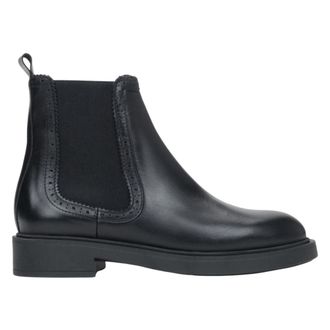 Estro & Luminara Chelsea Boots mit Perforationen - - Shoes - Damen - Schwarzk - 39 EU