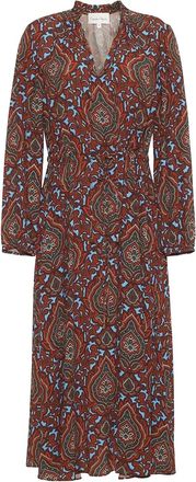 Cara Cara robe Berkshire &agrave; coupe mi-longue - Rouge