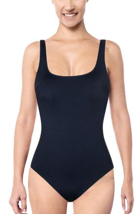 Sunflair Badeanzug Damen Badeanzug - moderner Einteiler mit verf&uuml;hrerischen tiefen R&uuml;cken - gro&szlig;e Cups mit Schalen und verstellbaren Tr&auml;gern - ideal f&uuml;r den So