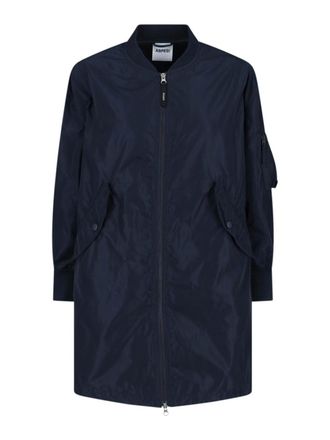 Aspesi Manteau Au Genou - Bleu