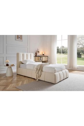 Boxxx Polsterbett, Beige, Holz, Pappel, massiv, 90x200 cm, Stoffauswahl, in verschiedenen Größen erhältlich, Schlafzimmer, Betten