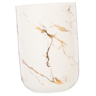 Cabilock Praktischer Marmormuster Aufbewahrungsbecher aus Keramik für Zuhause und Bad Vielseitiger Trink Mundspülbecher mit Glatter Oberfläche Leicht zu Reinig