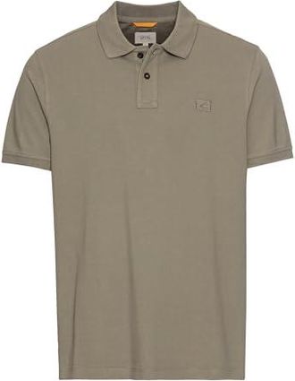 Camel Active Herren Halbarm Poloshirt aus Reiner Baumwolle Khaki, Menswear-3xl Polo, Kaki, 3XL Homme