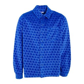 ERL Cordhemd mit Kentkragen - - Shirts - Herren - Blau - L