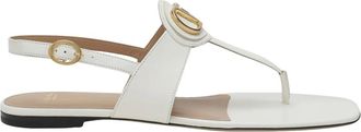 Valentino Garavani Femme, Chaussures, Blanc, Taille: 37 1/2 EU Tongs VLogo Signature