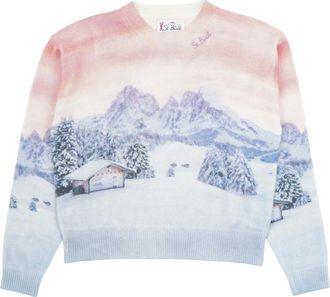 Saint Barth Femme, Pulls, Multicolore, Taille: 38 FR Maille Ras du Cou