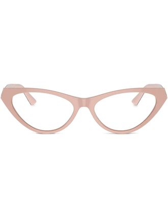 Jimmy Choo Eyewear lunettes de vue &agrave; monture papillon - Rose