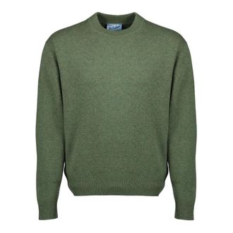 Prada Re-Cashmere Rundhals-Pullover - - Knitwear - Herren - Gr&uuml;n - L