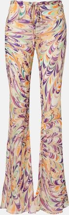 Alexandra Miro Pantalon ample Scarlett &agrave; imprim&eacute;