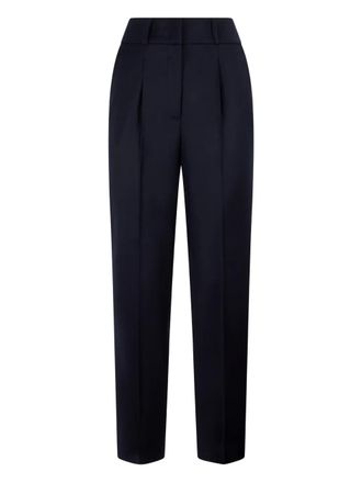 PESERICO pantalon &agrave; taille haute - Bleu