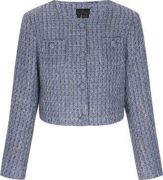 Dreimaster Dreimaster Blazer Frauen Marine Glitzer