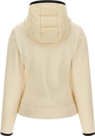 Moncler Quilted Padded Zip-Up Down Jacket - White
