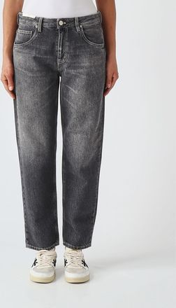 Pantaloni Torino Straight-Leg-Jeans mit mittlerer Leibh&ouml;he aus reinem Baumwolldenim