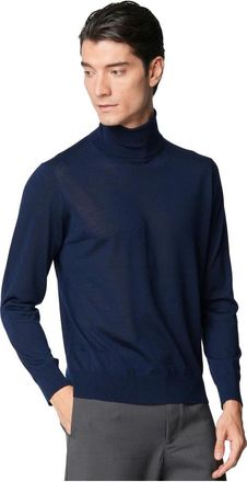 Bellwood Homme, Pulls, Bleu, Taille: XL Col roulés