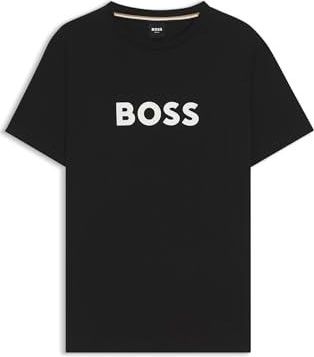 HUGO BOSS BOSS Hommes T-Shirt RN T-Shirt de Plage en Jersey de Coton avec Logo imprimé