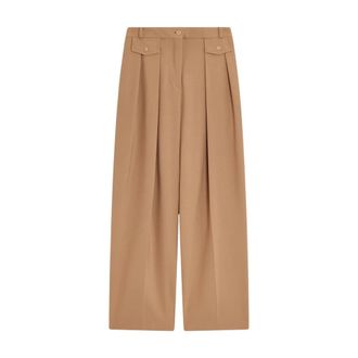 Semicouture Weite Wollhose - - Trousers - Damen - Braun - L