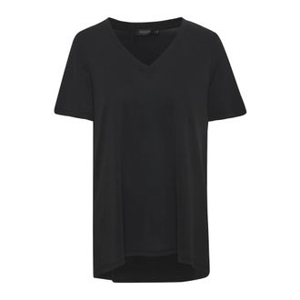 Soaked In Luxury Schwarzes Oversize T-shirt - - Tops - Damen - Schwarzk - XS