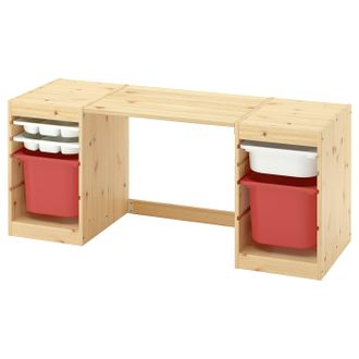 IKEA TROFAST Schreibtisch mit Boxen/Ablagen