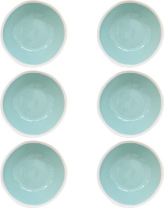 Easy Life Set de 6 assiettes creuses en porcelaine Ø 18 cm ABITARE AQUA