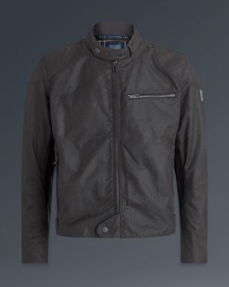 Belstaff Belstaff Veste Motard Stealth Ariel pour homme Coton ciré NOIR Taille 2XL