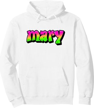 BDAZ Mary Graffiti Personalisierter Name Gr&uuml;n Rosa Frauen M&auml;dchen Pullover Hoodie