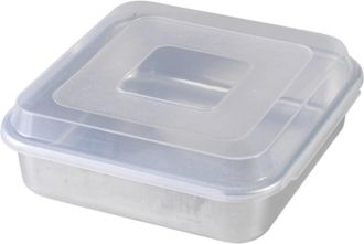Nordic Ware Natural Commercial Quadratische Kuchenform mit Deckel