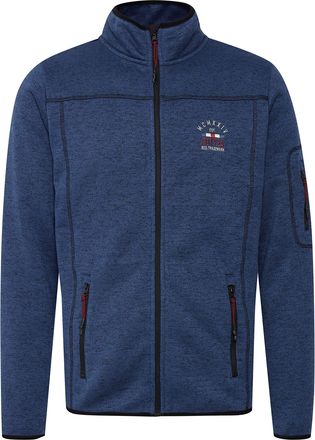 FQ1924 Bikker Herren Fleecejacke Sweatjacke Jacke mit Stehkragen, Größe:M, Farbe:Navy Blazer Melange (1939231)