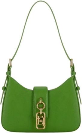 Elisabetta Franchi Femme, Sacs, Vert, Taille: ONE Size Shoulder Bag