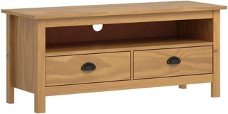 vidaXL Vidaxl - Meuble tv Hill Range Marron miel 110x40x47cm Bois de pin solide