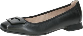 Caprice Damen Ballerinas aus Leder Elegant, Schwarz (Black Nappa), 39 EU